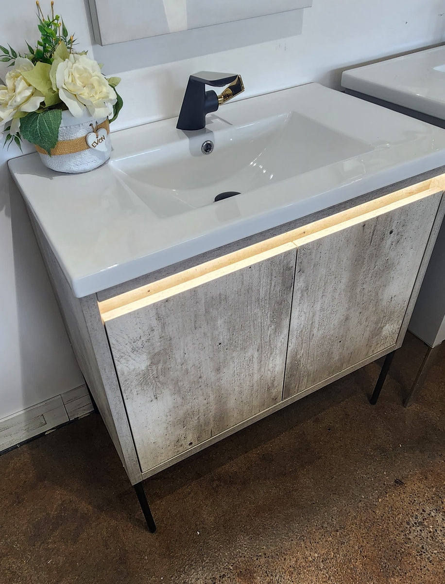 LUKX MARK Freestanding/Wallhung Vanity +Ceramic sink + Faucet – Evon.ca