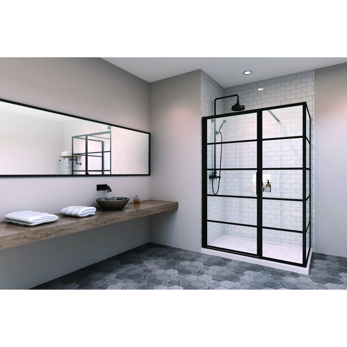 Materia Corner Shower Door – Evon.ca